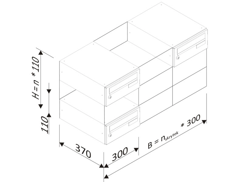 Produkcja skrzynek pocztowych | Szafki metalowe: Wykrawanie CNC